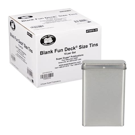 Blank Fun Deck Tins