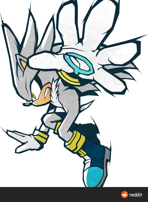 Managed To Draw Silver Based Of This Render Drawing Rsonicthehedgehog