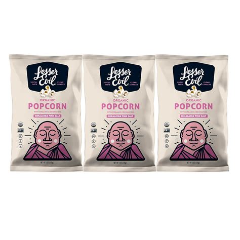 Lesser Evil Buddha Bowl Organic Popcorn Himalayan Himalayan Pink