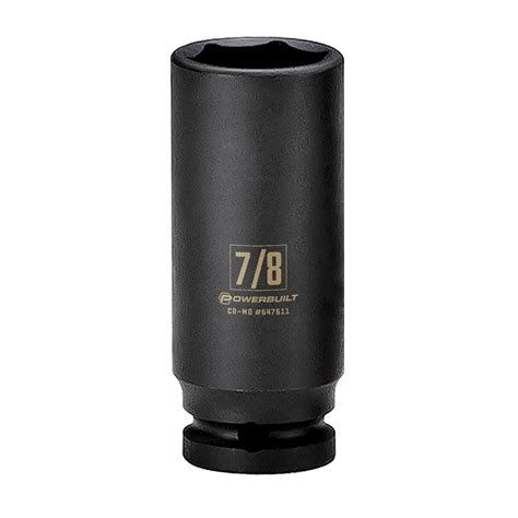 Powerbuilt 38 In Drive X 78 In 6 Point Deep Well Impact Socket