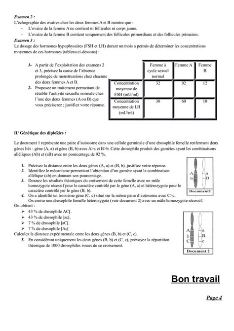Devoir De Synthèse N° 1 20132014 Bac Science Dans Le Poche