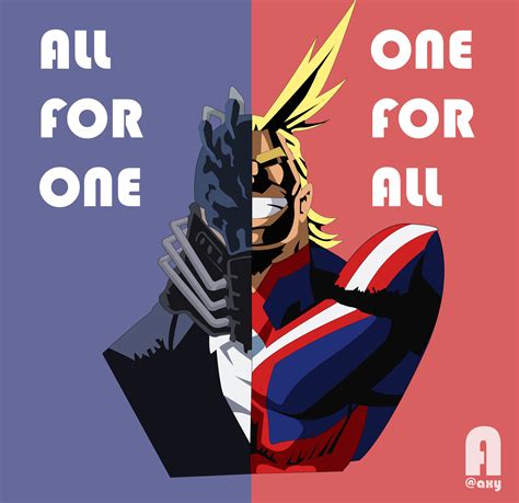 Boku No Hero Academia One For All Vs All For One