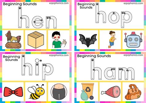 Letter H Trace The Word And Clip The Correct Image Group 1