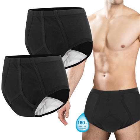 Carer Mens Incontinence Underwear Washable Bladder Control Briefs