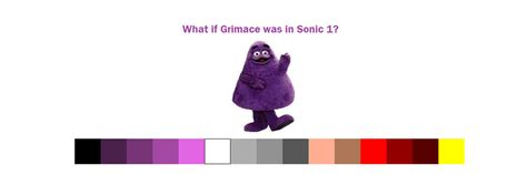 What If Grimace Was In Sonic 1 By Gavingraham32100 On Deviantart