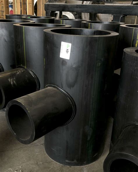 This Hdpe T” Fitting Is Built Through Butt Fusion Of Precision Cut Pipe Segments—ensuring