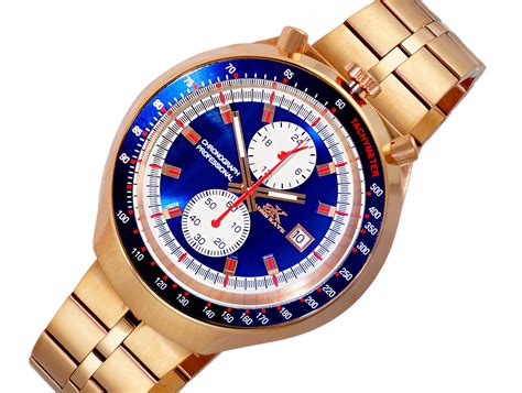 Adee Kaye Chronograph With 24 Hour Display Tachymeter Ak5662 Mrgbu Msrp 725 00 Property