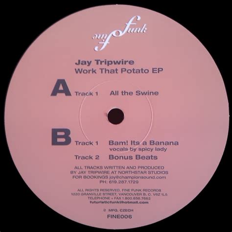 Jay Tripwire Work That Potato Releases Discogs