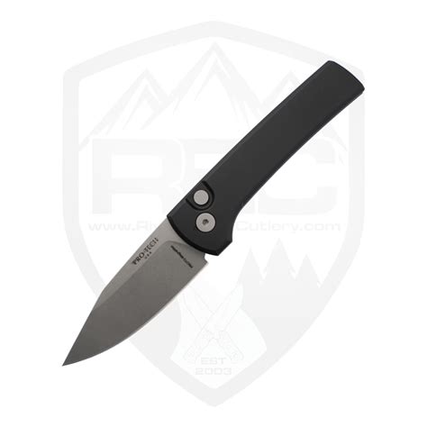 Protech Scapegoat Compact Auto Black Aluminum Stonewashed Magnamax