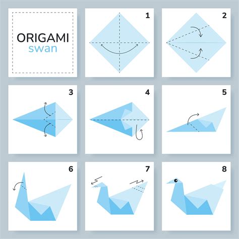 How To Make A Origami Swan Origami Swan Pattern Fynsr