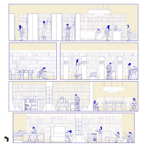 Cad Library Section Toffu Co Cad Library Library Architecture