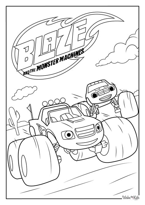 Robot Blaze And The Monster Machines Coloring Pages [2025]
