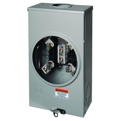 Square D 200 Amp Ringless Overhead Meter Socket Utrs202b The Home Depot