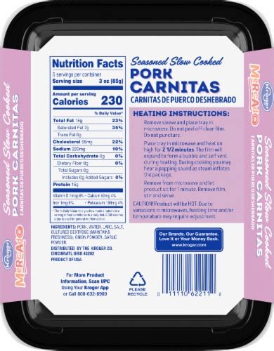 Kroger® Mercado Seasoned Slow Cooked Pork Carnitas 15 Oz Kroger