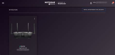 i cannot see my newer router in netgear armor in my browser r netgear