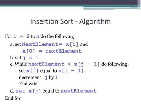 Sorting Algorithms Ppt