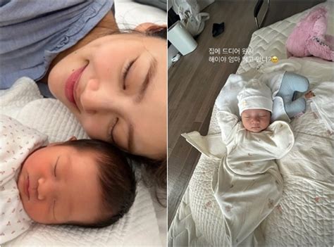 ♥이규혁 손담비 조리원 퇴소 후 본격 육아엄마 떨고 있니 스타이슈 스타뉴스