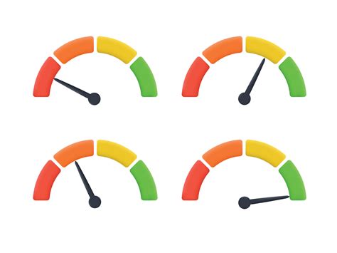 3d Scale Risk Meter Indicators Speedometer 18913244 Vector Art At Vecteezy