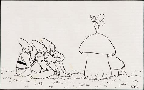 Ink Drawing Of A Fairy 1980s By Moebius Rimaginaryfaeries