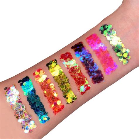 Chunky Pink Iridescent Glitter Gel Makeup