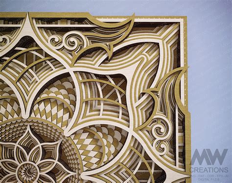 Multi Layer Mandala Svg Dxf Laser Cut Mandala Mandala Svg For Cricut