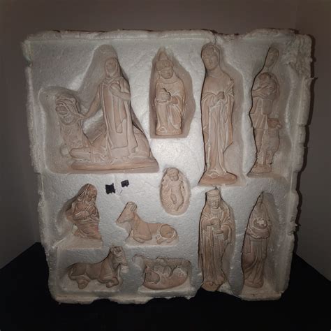 Chalkware Nativity For Sale Only 4 Left At 60