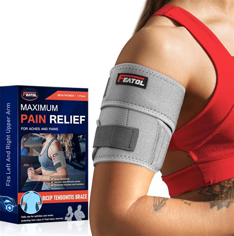 Featol Bicep Tendonitis Brace Compression Sleeve Support