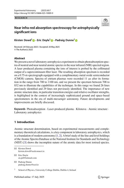Astrophysics Spectroscopy Kilonova Nuclearastrophysics Laboratoryastrophysics