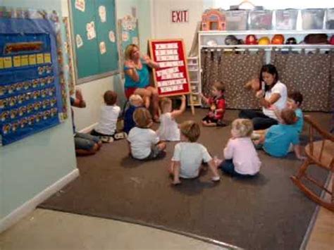 Circle Time At Preschool Wests 1st Day 082709 Youtube
