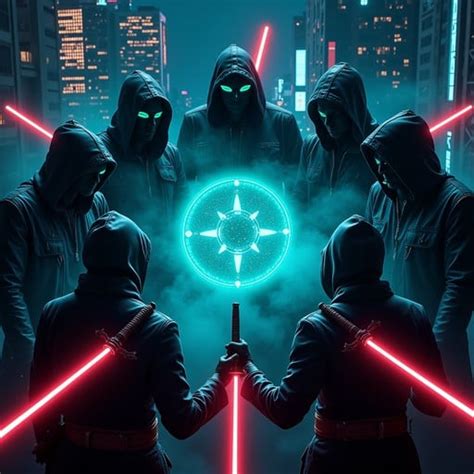 Free Neon Assassin Brotherhood Image Cyberpunk Neon Assassins Download At Stockcake