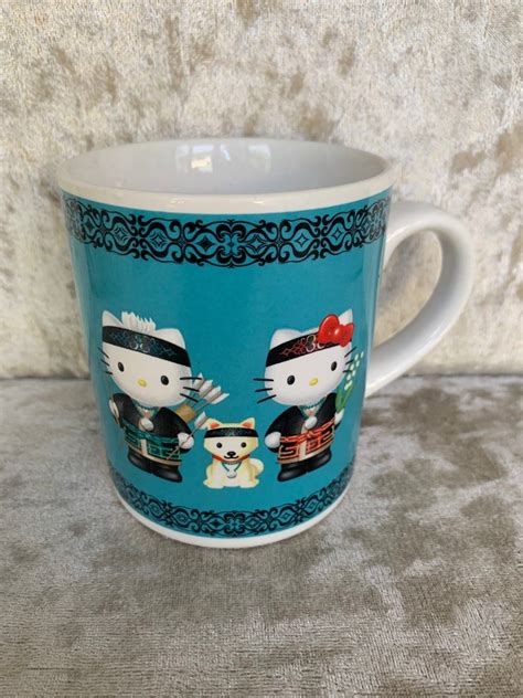 Sanrio 197619992002 Daniel And Hello Kitty Vintage Ceramic Cupmug