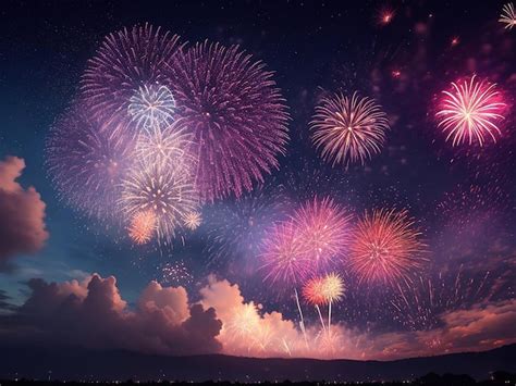 Premium Photo Fireworks In The Sky