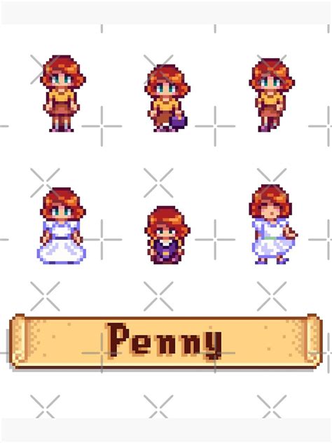 Stardew Valley Sprites Penny Poster Von Kathdvd Redbubble