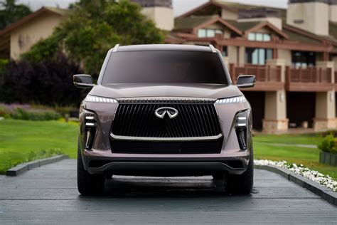 2025 Infiniti Qx80 Luxury Suv Poses For The Camera With Qx Monograph