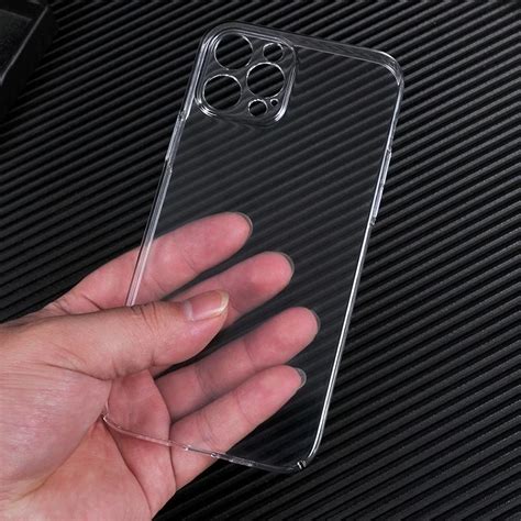 Clear Crystal Pc Hard Shell Camera Lens Protective Case For Iphone 16