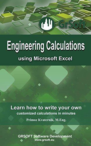 Engineering Calculations Using Microsoft Excel Learn How To Write Your Own