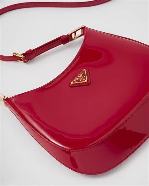 Cherry Red Prada Cleo Patent Leather Bag Prada
