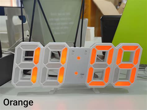 Digital Clock Table Clock Led Clock Neon Clock Alarm Clock Etsy