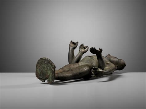 Lot 243 A Rare Large And Very Heavy Bronze Figure