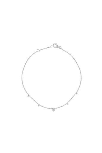 18k White Gold Natural Diamond By The Yard Bony Levy Chain Bracelet