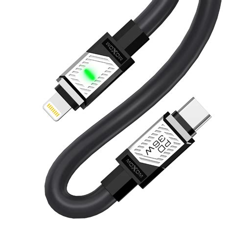 Mech Pd36w Led Data Cable Type C To Lightning 1 2m
