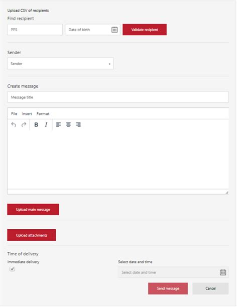 How To Send A Message Digital Postbox Platform