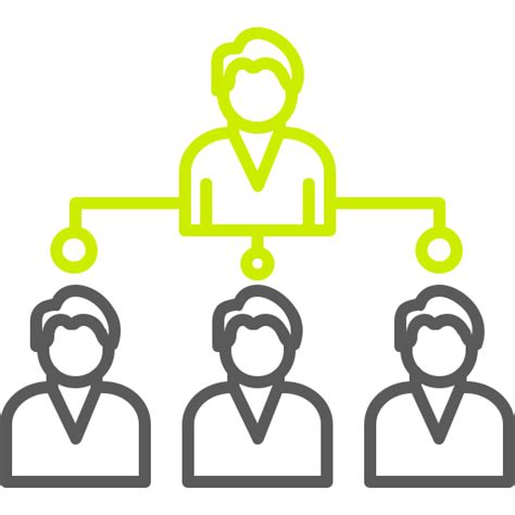 Organization Structure Generic Color Outline Icon