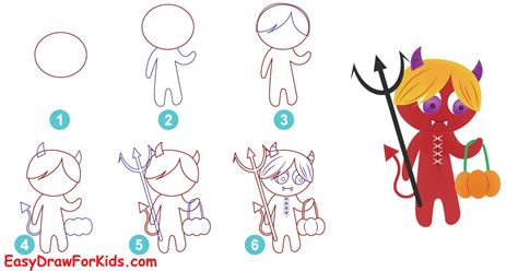How To Draw A Devil 3 Ways With Pictures