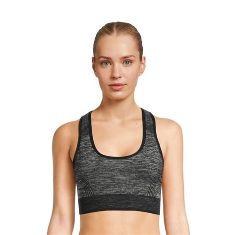 Avia Womens Medium Support Seamless Racerback Sports Bra Sizes S 3xl