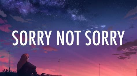 Demi Lovato Sorry Not Sorry Lyrics 🎵