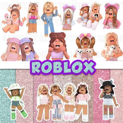 Kit Digital Roblox Girls E Papeis Digitais Elo7