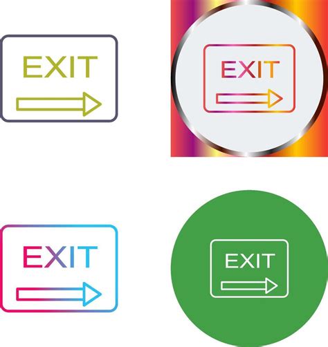 Unique Exit Icon Design 45396122 Vector Art At Vecteezy