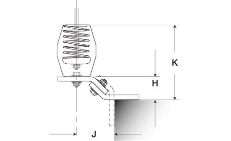 Vibration Isolation Kit Spring Hanging For Use With Model Sq 100 140