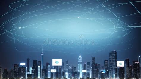 Wireless Technologies Communication That Brings People Together Stock